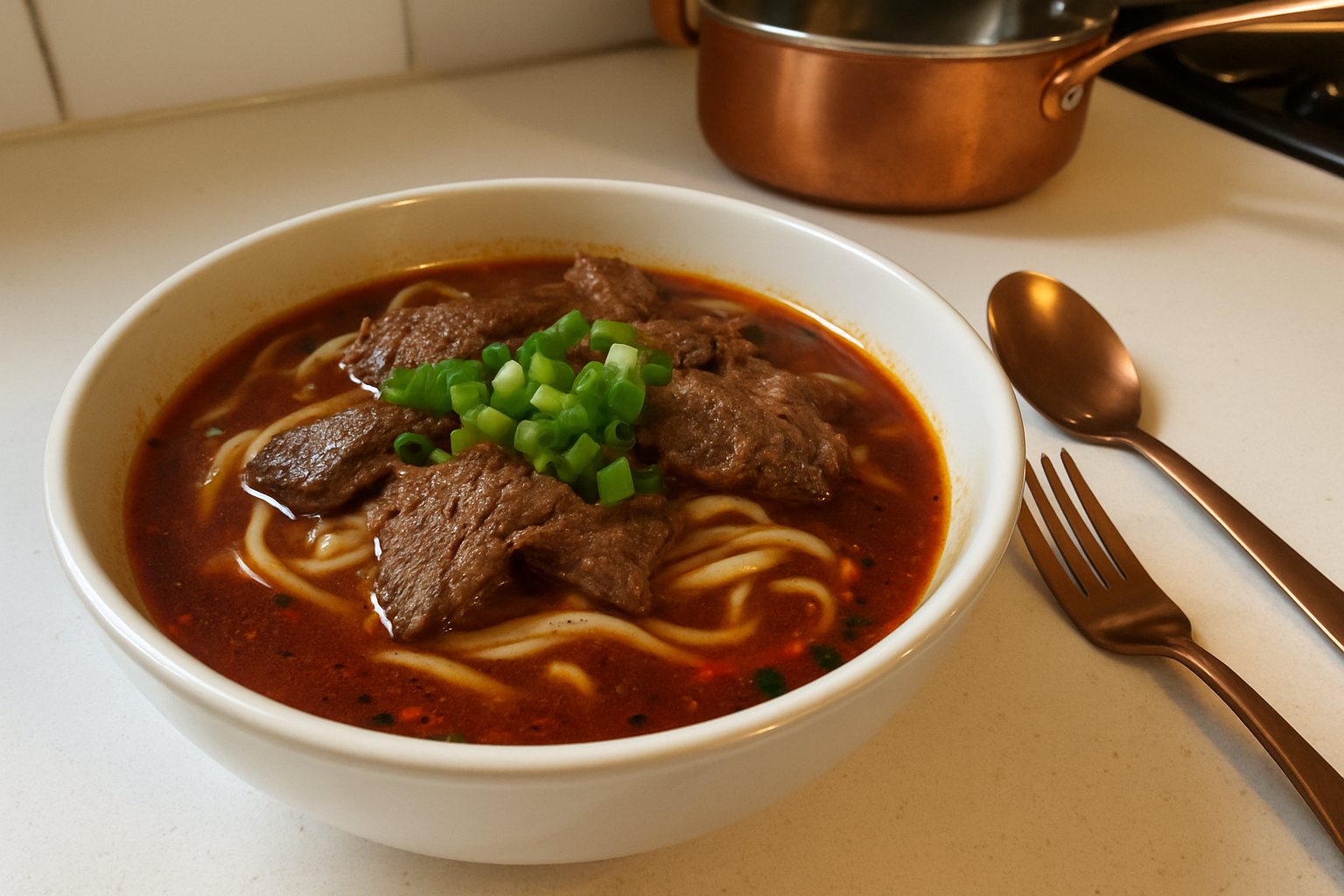 Spicy Szechuan Beef Noodle Soup — MyDish